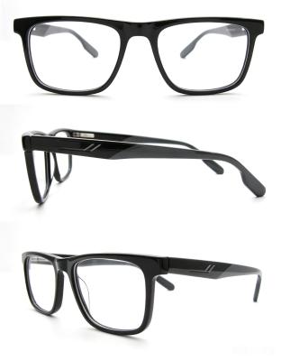 China Matte Black Square Glasses Durable Material Professional Style FPDB22453 C1 48-17-135 for sale