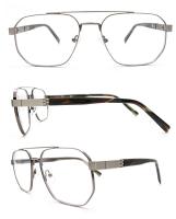China Retro Double Bridge Glasses Vintage Aviator Style Premium Finish FFDA11064 C4 56-17-142 for sale