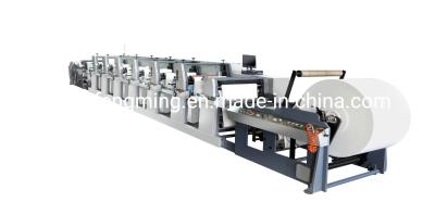 China Web Paper Roll to Roll Flexographic Printing Machine FM-B 1320 1000/1200/1300 mm Max. Printing Width for sale