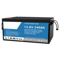 China Reusable 12.8V LiFePO4 Battery , 240AH Lithium Iron Phosphate Deep Cycle Battery for sale