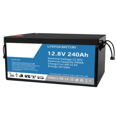China Reusable 12.8V LiFePO4 Battery , 240AH Lithium Iron Phosphate Deep Cycle Battery for sale