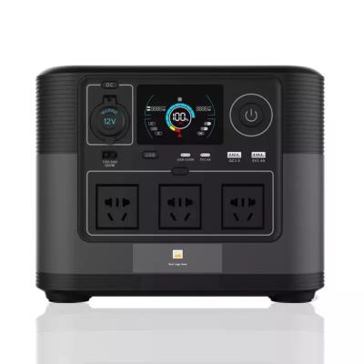 China Lifepo4 Battery Storage Systems 230V 50Hz 1000W Mobile Power Station With Solar Panel for sale