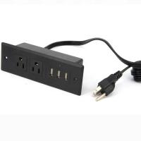 China Input Voltage 100-240V 3 US Powe With 2.1A USB Output Voltage Multifunction Desktop Socket for sale
