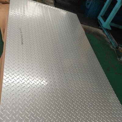 China Checked Finish Cold Rolled SUS 316  Stainless Steel Diamond Plate Sheet for sale