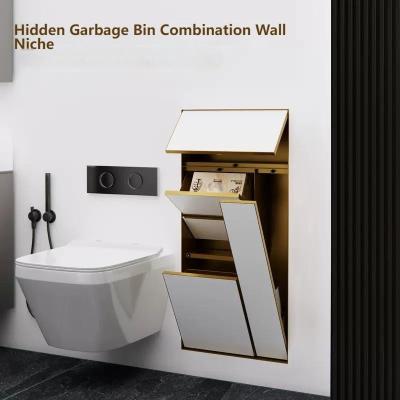 China 4-in-1 Stainless Steel Shower Niche with 843×347×140mm Dimensions - Multi-Functional Bathroom Storage Organizer for sale