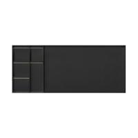 China Stainless Steel 304 Recessed TV Wall Niche - 2226×916×120mm Waterproof Black Metal Organizer for sale