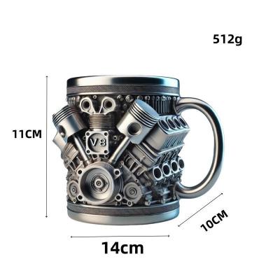 China Custom Stainless Steel V8 Engine Mug 450ml - Corrosion Resistant Multi-Functional Cup for sale