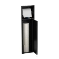 China 23.8x5.8x5.6 Inch Stainless Steel Wall Mounted Storage Cabinet with Gun Gray PVD Finish and Dual-Tier Design for sale