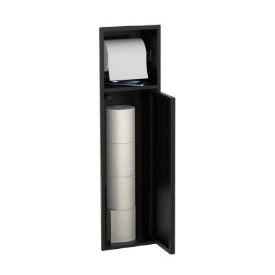 China 23.8x5.8x5.6 Inch Stainless Steel Wall Mounted Storage Cabinet with Gun Gray PVD Finish and Dual-Tier Design for sale
