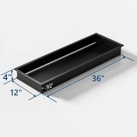 China 900x300mm Stainless Steel LED Recessed Shower Niche with Brushed Finish - 36x12 Inch Waterproof Bathroom Storage for sale