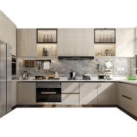 China Custom Stainless Steel Kitchen Island with Integrated Stove and Adjustable Shelves - Brushed Finish Residential Cabinets for sale