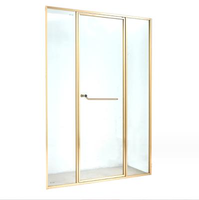 China Stainless Steel Shower Room Pulley System with 8mm Tempered Glass Door and Fixed Rod Pull Mechanism for sale