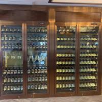 China Modern Stainless Steel Wine Cabinet with Adjustable Temperature Control for Home Cellars and Kitchens for sale
