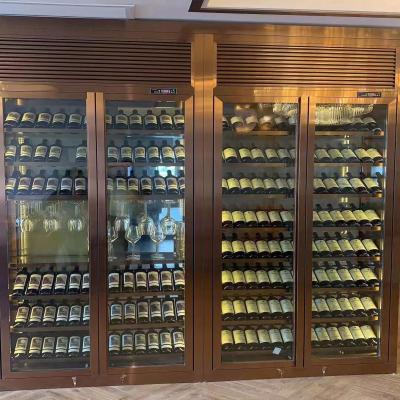 China Modern Stainless Steel Wine Cabinet with Adjustable Temperature Control for Home Cellars and Kitchens for sale