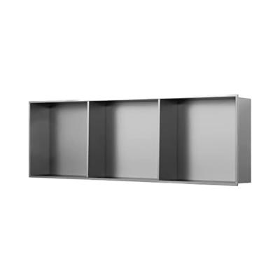 China 900x300mm Gray Stainless Steel Shower Niche Shelf - Waterproof Recessed Storage Insert 35.4x11.8 Inch for sale