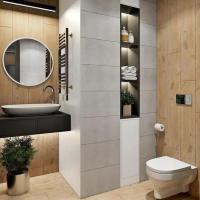 China 304 Stainless Steel Shower Niche Insert 36x11.2x5 Inches Matte Black Brushed Finish for Tile Installation for sale