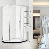 China Modern Rectangular Shower Enclosure with Aluminum Frame and Pivoted Hinges - 80x120cm Standard Size for Bathroom Installation for sale