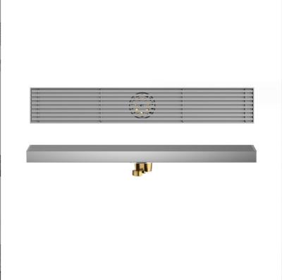 China 68x1000mm Linear Shower Floor Drain Anti-Odor Stainless Steel Invisible Design for Modern Bathrooms for sale