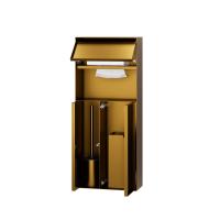 China 304 Stainless Steel Concealed Bathroom Trash Can with Tissue Box 718x298x140mm Surface Mounted for sale