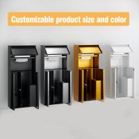 China Customizable 304 Stainless Steel Shower Niche with Concealed Trash Can and Tissue Box 716x298x140mm for sale