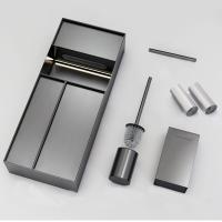 China Customizable 304 Stainless Steel Shower Niche with Concealed Trash Can and Tissue Box 716x298x140mm for sale