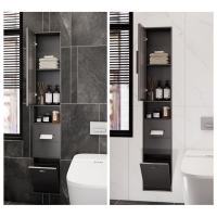 China Customizable 304 Stainless Steel Shower Niche with Integrated LED Lighting 12V Low Voltage for sale