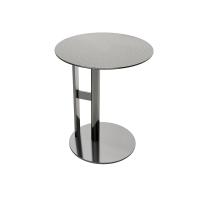China 304 Stainless Steel Snowflake Coffee Table 60cm Height Customizable 40-60cm Diameter Chrome Finish for sale