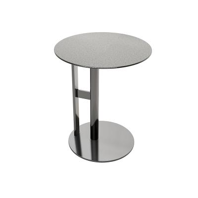 China 304 Stainless Steel Snowflake Coffee Table 60cm Height Customizable 40-60cm Diameter Chrome Finish for sale