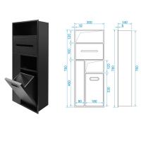China 304 Stainless Steel Shower Niche Seamless Welding Nano Anti-Rust Treatment 600x300mm for sale