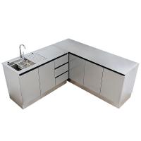China 304 Stainless Steel Countertop Sink Cabinet 5mm Solid Top Seamless Welded Basin for sale