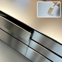 China 304 Stainless Steel Countertop Sink Cabinet 5mm Solid Top Seamless Welded Basin for sale