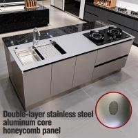 China 304 Stainless Steel Countertop Sink Cabinet 5mm Solid Top Seamless Welded Basin for sale