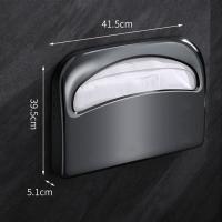 China 304 Stainless Steel Wall-Mounted Commercial Toilet Lid Dispenser 200mm Waterproof for sale