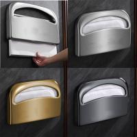China 304 Stainless Steel Wall-Mounted Commercial Toilet Lid Dispenser 200mm Waterproof for sale