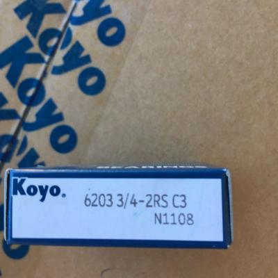 China JAPAN KOYO deep groove ball bearing 6203 3/4 2RS C3 bearing 17mm*40mm*12mm exporting to all over the world for sale