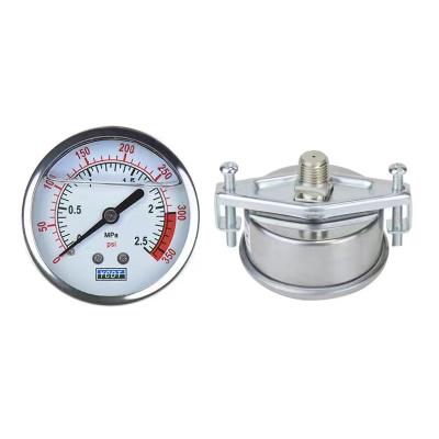China Liquid Filled Water Pressure Gauge 0.6-3MPa Range with 62-63mm Case Diameter and M14×1.5 Thread Interface for sale