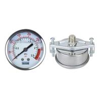 China Liquid Filled Water Pressure Gauge 0.6-3MPa Range with 62-63mm Case Diameter and M14×1.5 Thread Interface for sale