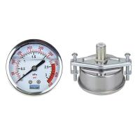China Liquid Filled Water Pressure Gauge 0.6-3MPa Range with 62-63mm Case Diameter and M14×1.5 Thread Interface for sale