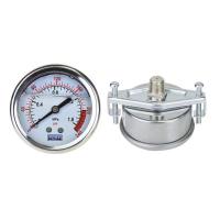 China Liquid Filled Water Pressure Gauge 0.6-3MPa Range with 62-63mm Case Diameter and M14×1.5 Thread Interface for sale