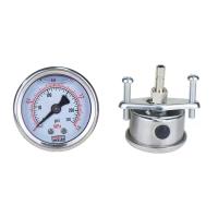 China Liquid Filled Water Pressure Gauge 0.6-3MPa Range with 62-63mm Case Diameter and M14×1.5 Thread Interface for sale