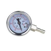China Liquid Filled Water Pressure Gauge 0.6-3MPa Range with 62-63mm Case Diameter and M14×1.5 Thread Interface for sale