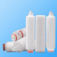 China 1-10 Micron PP Pleated Filter Cartridge 68mm OD for Soft Drink Filtration - 5-40 Inch Length Options for sale
