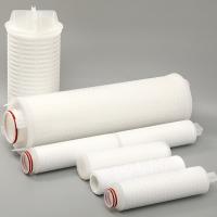China 1-10 Micron PP Pleated Filter Cartridge 68mm OD for Soft Drink Filtration - 5-40 Inch Length Options for sale