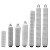 China 1-10 Micron PP Pleated Filter Cartridge 68mm OD for Soft Drink Filtration - 5-40 Inch Length Options for sale