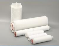 China 20 Inch Pleated Filter Cartridge 0.1-5 Micron for Industrial RO Systems with 68mm OD and 80°C Max Temperature for sale