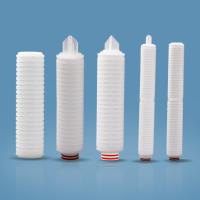 China 20 Inch Pleated Filter Cartridge 0.1-5 Micron for Industrial RO Systems with 68mm OD and 80°C Max Temperature for sale