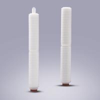 China 20 Inch Pleated Filter Cartridge 0.1-5 Micron for Industrial RO Systems with 68mm OD and 80°C Max Temperature for sale