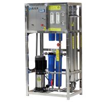 China Industrial Reverse Osmosis Water Treatment System 250LPH Capacity 0.75KW Power Stainless Steel RO Filter for sale