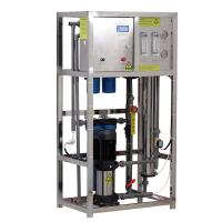 China Industrial Reverse Osmosis Water Treatment System 250LPH Capacity 0.75KW Power Stainless Steel RO Filter for sale