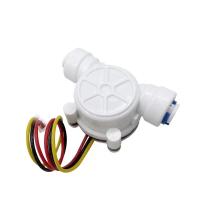 China YF-S402B Hall Flowmeter Water Flow Sensor 0.3-6L/Min Range 1/4 Inch Connection 3.5-24V DC for sale